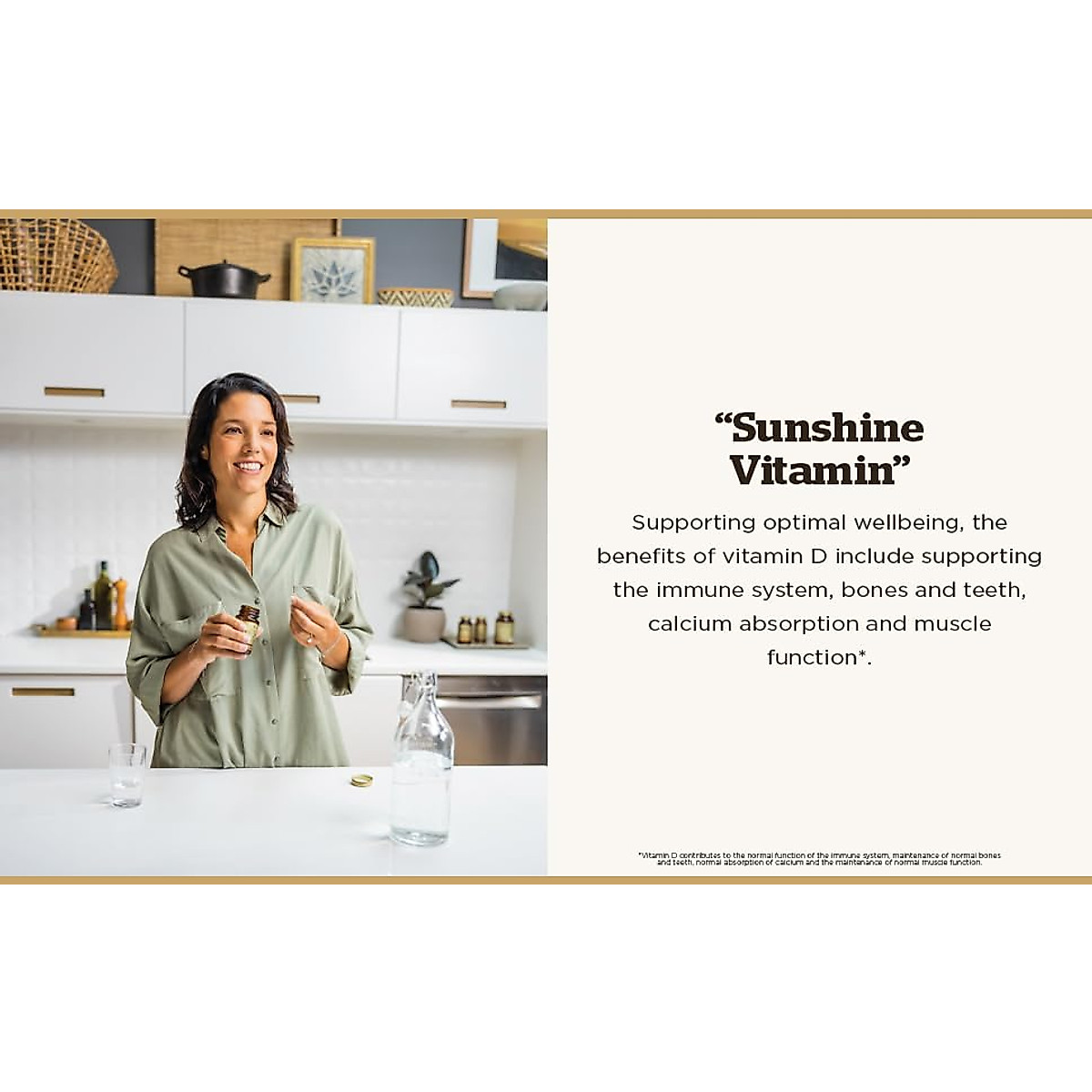 SOLGAR Vitamin D3 (Cholecalciferol) 55 mcg (2200 IU) - 50 Vegetable Capsules - Non-GMO, Gluten Free, Dairy Free, Kosher - 50 Servings