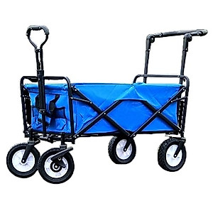 Garden Wagon Folding Wagon Utility Wagon Outdoor Shopping Cart Folding Shopping Trolley Luggage Cart On Wheels Grocery Cart Utility Cart Collapsible W