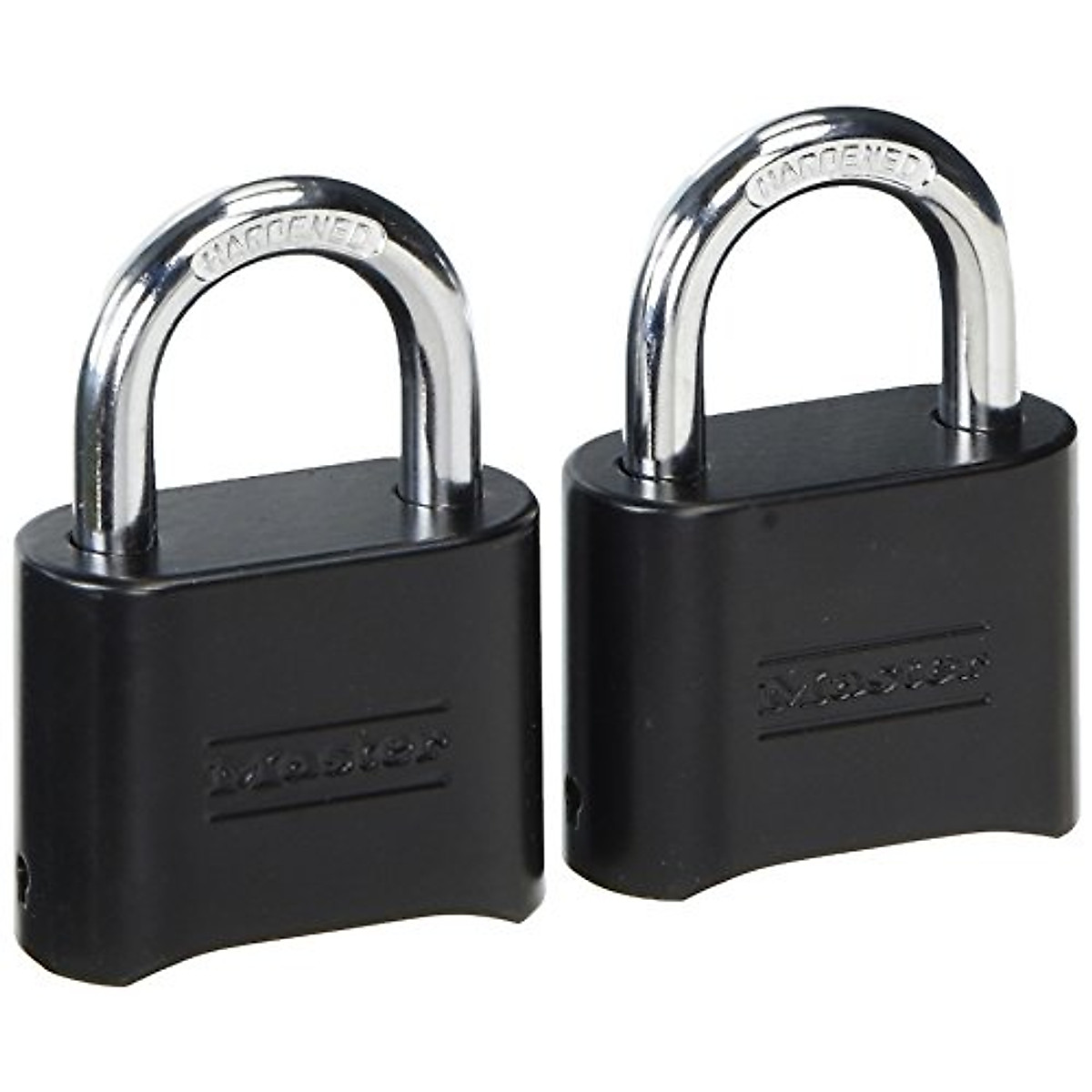 Master Lock 178D Set-Your-Own Combination Padlock, Die-Cast, Black (Pack of 2)