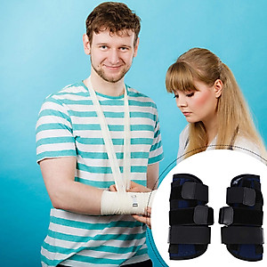 EXCEART 2 Pcs Joint Fixation Strap Removable Metal Wrist Splint Thumb Splint Brace Carpal Tunnel Brace Athletic Wrist Tape Breathable Wrist Braces Composite Cloth to Sleep Hand Rest