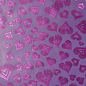 Juvale 3 Rolls Metallic Gift Wrapping Paper Rolls, Holographic Shiny Hearts Wraps for Valentine's Day, Wedding & Birthday, 3 Colors, 17 in x 17.3 ft