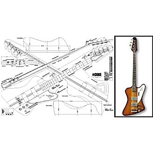 Plan of Thunderbird 4-string Bass - Full Scale Print
