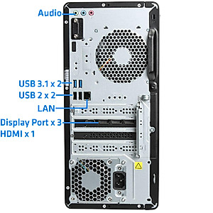 HP Pavilion TG01 Gaming Desktop, AMD Ryzen 5 5600G, 32GB RAM 1TB NVMe SSD, AMD Radeon RX 5500 4GB, 3 in 1 Media Card Reader, DisplayPort, HDMI, AC Wi-Fi, Bluetooth – Windows 11 Pro