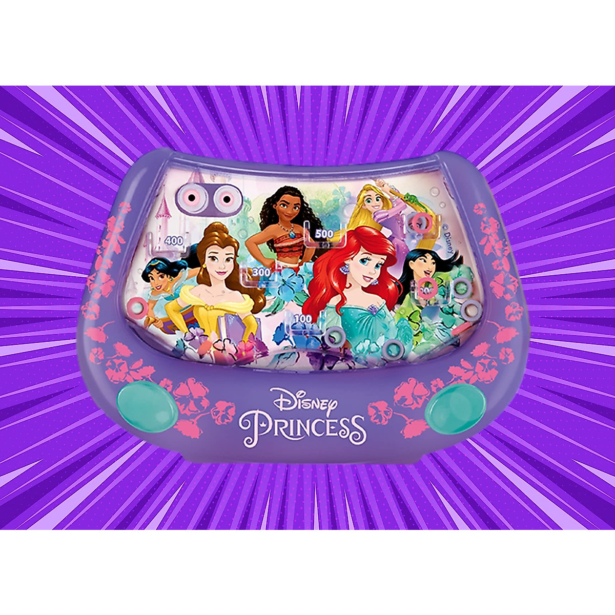 JA-RU Disney Princess Classic Handheld Water Game (1 Unit) Classic Girls Water Ring Arcade Toy Just Add Water. Stress Relief Fidget Toy for Kids and Adults. Game Toy. A-6901-1