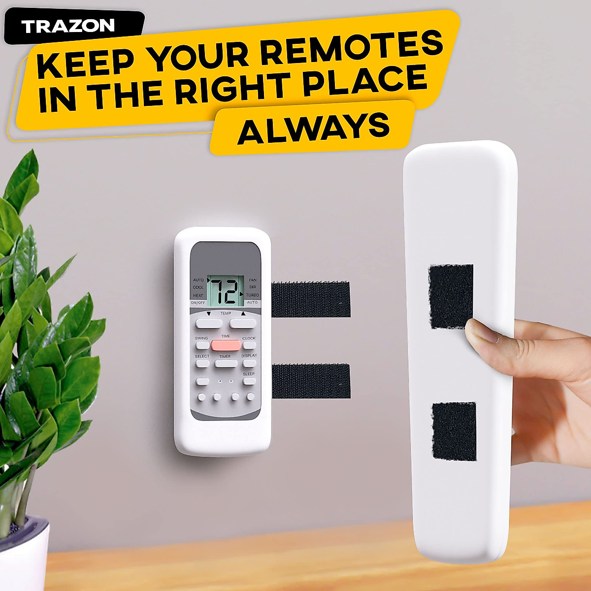 Hook and Loop Tape Roll with Heavy Duty Adhesive Industrial Strength Easy to Cut, Strong Hook and Loop Strips with Sticky Back, Black 1 Inch x 30 Feet