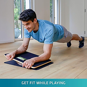 Plankpad PRO Get fit Playing Games & Workouts; Plank & Balance Board with free iOS/Android App & 10 Games; Dynamic Abs & Core Fitness Training; Only 3 Minutes a Day