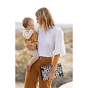 Petunia Pickle Bottom Nimble Diaper Clutch | Compact Clutch with Fold-Out Changing Pad | Diaper Clutch | Small Baby Diaper Bag | Stylish Diaper Clutch for On-The-Go Moms and Dads | Moon Leopard