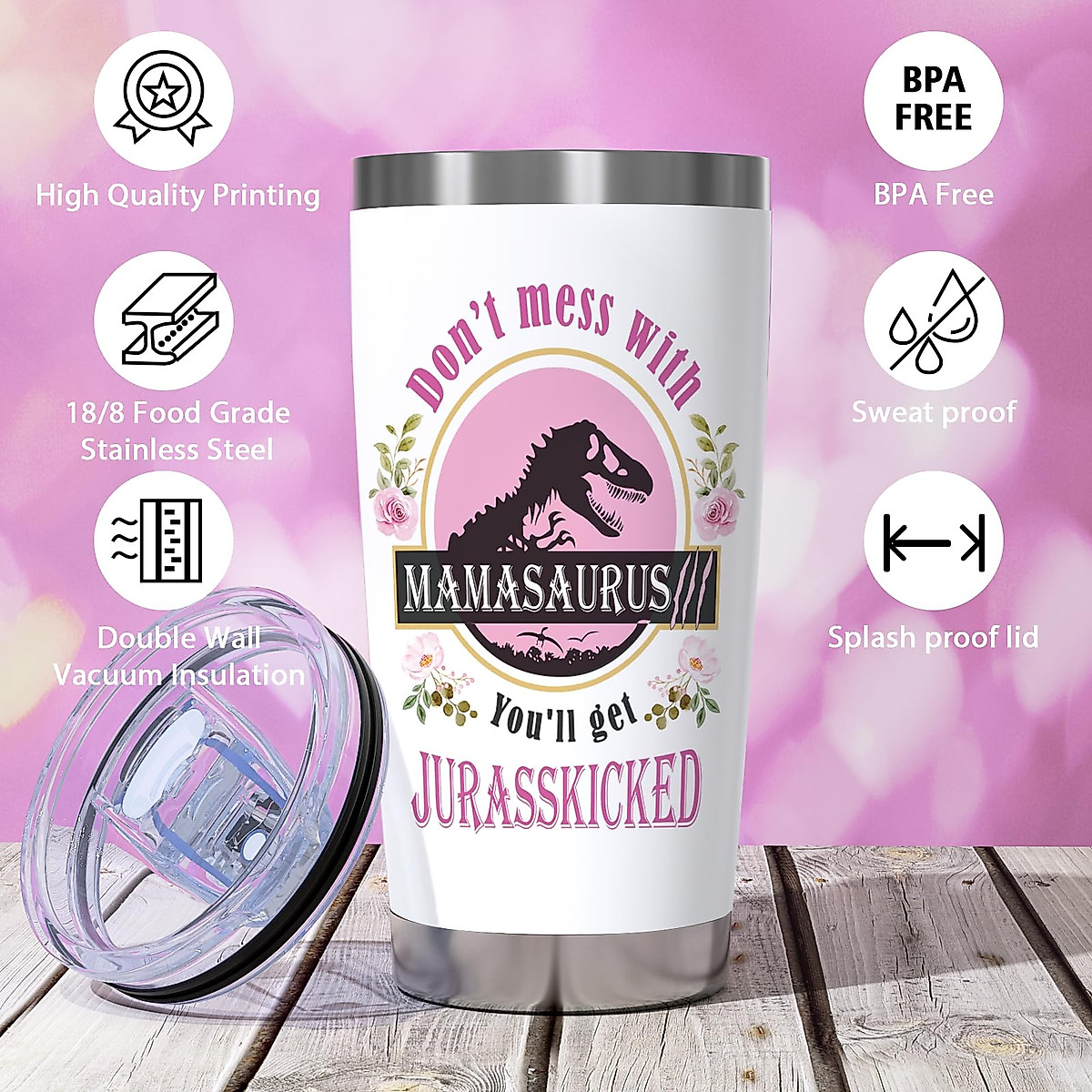 Mothers Day Gifts For Mom, Women, Wife - Funny Birthday Gifts Ideas For Mom, Mother, New Mom, Bonus Mom, Mom To Be, Mother In Law - 20Oz Mom Tumbler