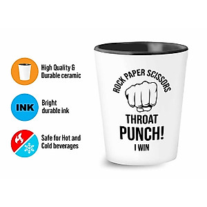 Bubble Hugs Mother's Day Shot Glass 1.5oz - Throat Punch Win - Funny Mama Women Step Mother Daughter Son From Father Lovely Wife Grandma Super Mom Family Birthday