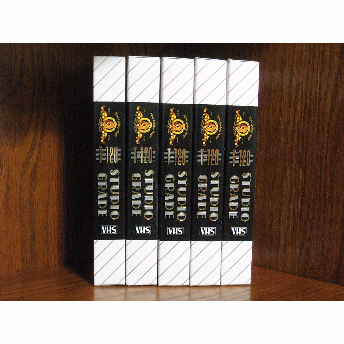 Set of Five High Grade Video Cassettes (VHS) MGM Studio Grade T-120