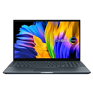 2022 ASUS ZenBook Pro 15 OLED UM535QE-XH91T (AMD Ryzen 9 5900HX, 16GB RAM, 1TB NVMe SSD, RTX 3050Ti 4GB, 15.6" FHD, Windows 11 Pro) Touchscreen Laptop