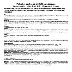 INSL-X Waterborne, Semi-Gloss Acrylic Pool Paint, Ocean Blue, 1 Gallon