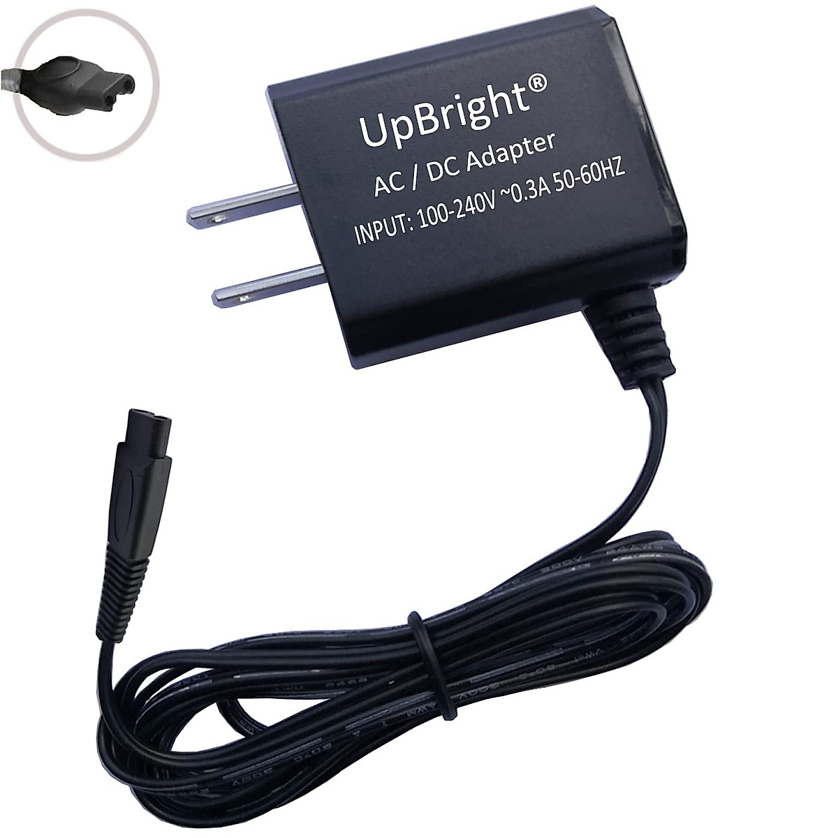 UpBright 15V 5.4W AC/DC Adapter Compatible with Philips Norelco Shaver 6500 S6540 Series 6000 HQ7150 HQ7160 HQ7180 HQ7290 HQ8160 HQ7866 HQ8260 HQ8831 HQ8865 PT710 PT720 PT725 HQ8505 Power Cord Charger
