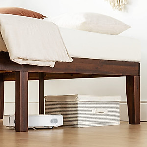 Mellow Naturalista Classic 16 Inch Solid Wood Bed, Espresso Platform, King