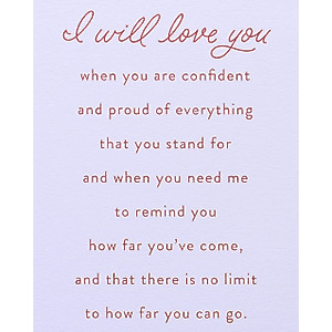 American Greetings Romantic Birthday Card (I Will Love You)