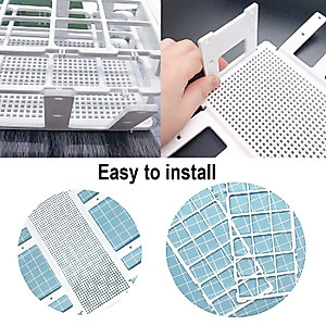 Luckkyme Plastic Test Tube Rack 2 Pack 21 Holes Lab Test Tube Rack Holder for 30mm and Below The Test Tubes, Detachable, 21 Holes