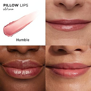 IT Cosmetics Pillow Lips Solid Serum Gloss, Humble - Lip Serum + Tinted Gloss - Instant Shine & Hydration - Adds a Natural Flush of Color - With Collagen, Hyaluronic Acid & a Tri-Oil Complex - 0.07 oz