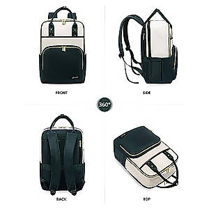 LOVEVOOK Laptop Backpack for Women 15.6 Inch, Travel Backpack Personal Item Carry On Bag for College, Women’s Computer Backpack Laptop Bag for Work for Teacher Nurse With Water-Resistant, Dark Green