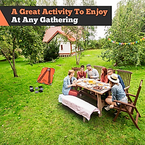 Brylan Sports 2 in 1 Chipping Golf and Cornhole Game Set - with All Accessories Including Cornhole Carrying Case and Perfect for Backyard Games, Outdoor Yard Games and Camping Games.