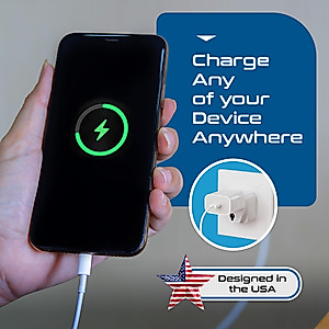 Ceptics India Travel Plug Adapter (Type D) for Pakistan, Nepal, Bangladesh - 3 Pack [Grounded & Universal] (GP-10-3PK)