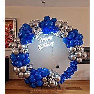 Royal Blue Balloons 110Pcs Dark Blue Balloon Garland Arch Kit 5/10/12/18 Inch Matte Latex Blue Balloons Different Sizes as Gender Reveal Balloons Baby Shower Birthday Graduation Party Decorations