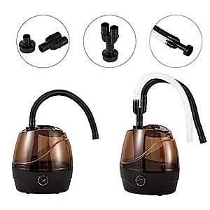 OIIBO Reptile Humidifiers, Reptile Fogger with Double Extension Tube, 2.2L Reptile Misting System, 2 in 1 Joint Fogger for Reptile Amphibians Terrarium Tank