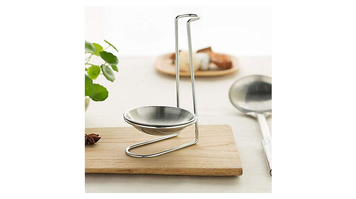Stylish Stainless Steel Spoon Rest for Kitchen Organization