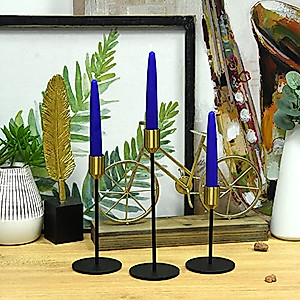 Zest Candle 12-Piece Taper Candles, 6-Inch, Royal Blue