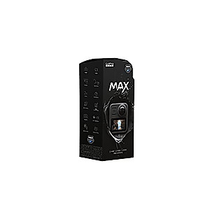 GoPro MAX — Waterproof 360 + Traditional Camera with Touch Screen Spherical 5.6K30 HD Video 16.6MP 360 Photos 1080p Live Streaming Stabilization