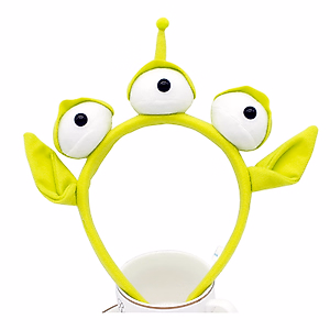 Jing xin Alien Headband Toy Stretchy Plush Eyeball Headband Accessories Alien Monster Headband for Party Cosplay (Green)