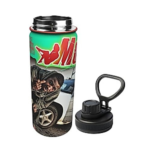 Mozzys Tumbler 18 oz Stainless Steel Sports Insulated Kettle Travel Drinking Cup Water Bottle with Lid