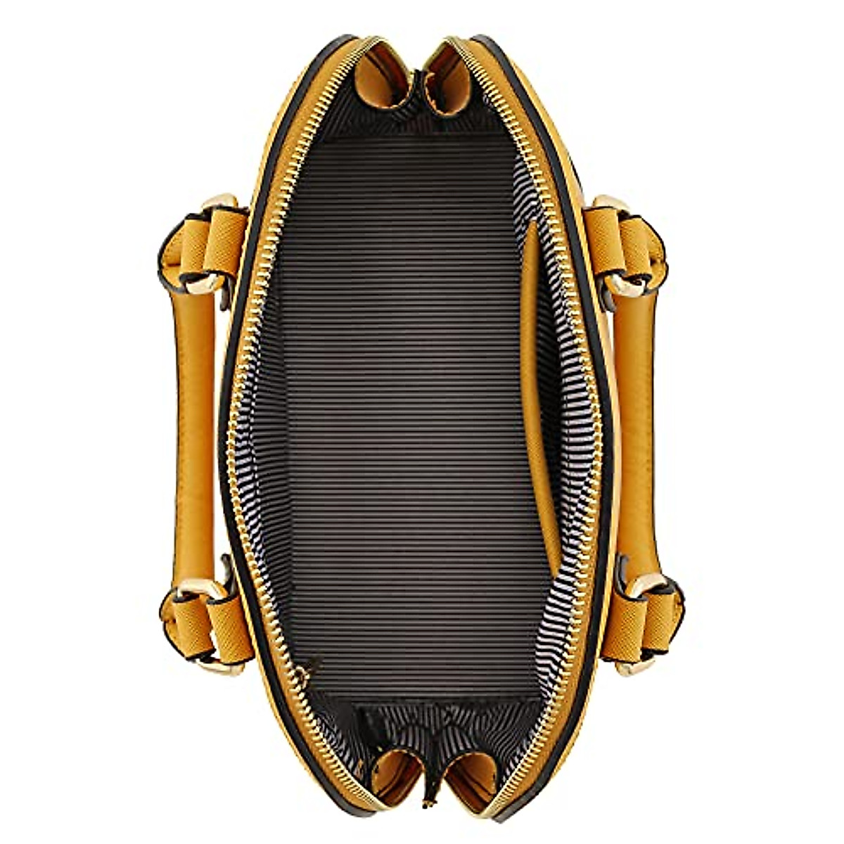 Zip-Around Classic Dome Satchel (Mustard)