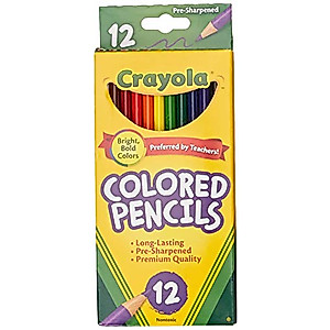Crayola 68-4012 Colored Pencils, 12-Count, Pack of 2, Assorted Colors