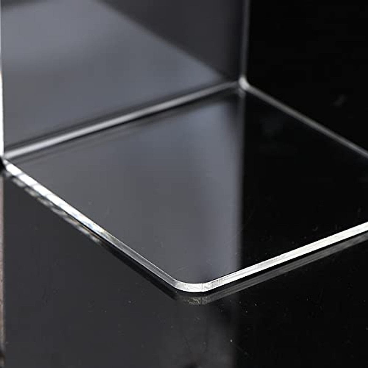 PRVDV Adjustable Bookends 1Pcs Transparent Book Stand L-Shaped Desk Storage Box Desktop Book Holder Stationery