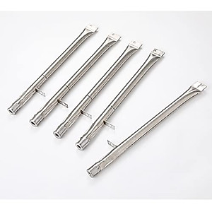 YIHAM KB888 Grill Burner Tubes for Members Mark 5 Burner GR2210601-MM-00 Replacement Parts SAMS Club Rankam Grill Parts 17 1/2 inch Set of 5