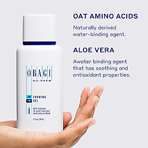 Obagi Nu-Derm Foaming Gel + Dark Spot Disruptor Trial Size – Cleanser Designed to Cleanse Pores & Remove Makeup, Dirt, & Excess Oil, 6.7 oz & Serum that Brightens, Smooths & Soothes Skin, 2 ml