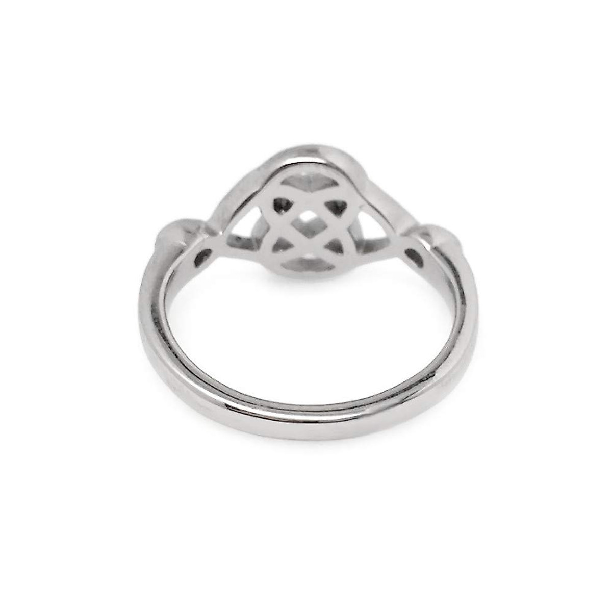 Loralyn Designs Celtic Love Knot Stainless Steel Irish Ring Womens