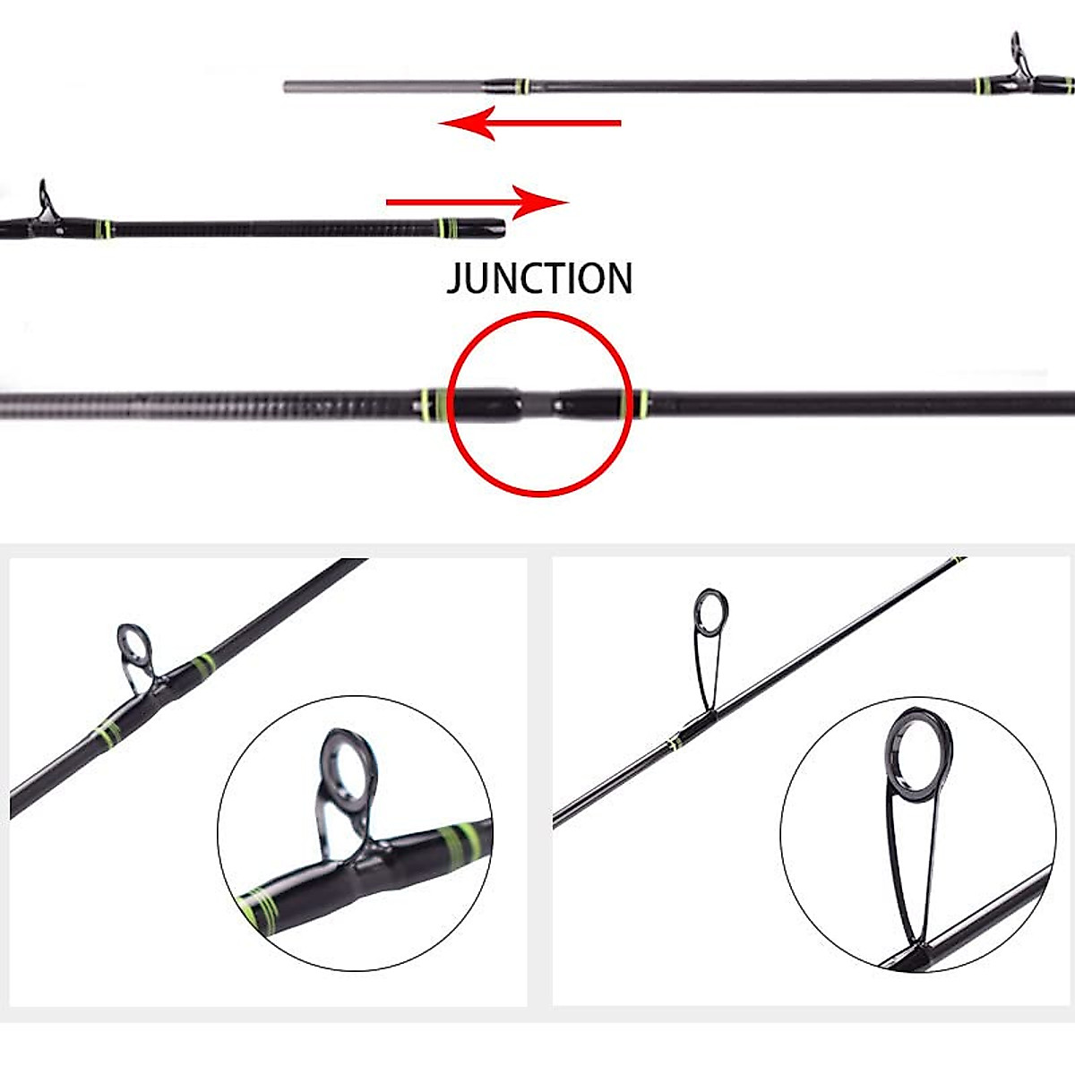 Mavllos Delicacy L.W 0.6-8g UL Fishing Rod Casting Spinning Rod Ultralight Carbon Fiber Hollow + Solid 2 Tips Bait Casting Rods (Casting)