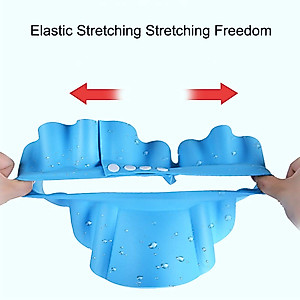 LOHOME(TM) Safe Shampoo Shower Bathing Protect Soft Cap Hat for Baby Children Kids (Blue)