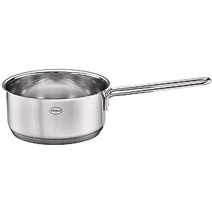 Rösle Basics Line Stainless Steel Sauce Pan, 6.3-inch Diameter and 1 Liter Capacity