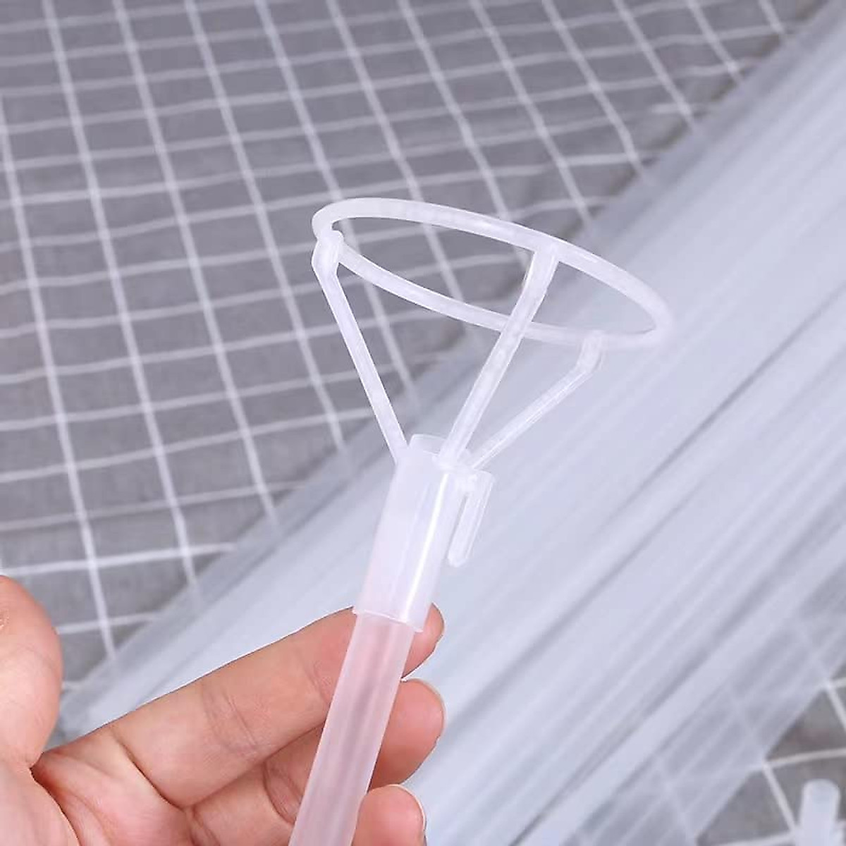 Big Balloon Stick with Cups, 20 Pcs 27" Long Large Clear Balloon Holder Stick Stand for LED Bobo Balloons Sticks 10 inch to 36 inch Mylar Balloons/Foil Balloons/Latex Balloons