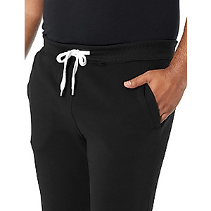 Southpole Men's Basic Active Fleece Jogger Pants-Regular and Big & Tall Sizes, BK, L