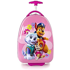 Heys Nickelodeon Paw Patrol Egg Shape Reversed-Curve Handle Durable Lightweight Fully-Lined Colorful Interior with Double Interlocking Straps Kids Luggage