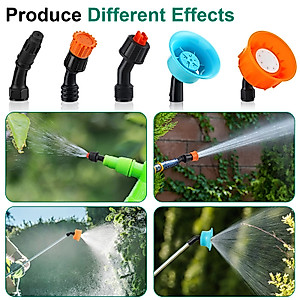 9 Pieces Spray Nozzle Tips Multifunctional Spray Combination Adjustable Sprayer Nozzles Replacement Garden Sprayer Part Pump Sprayer Nozzle for Replacing Backpack Farm Water Pump Orchard Garden Nozzle