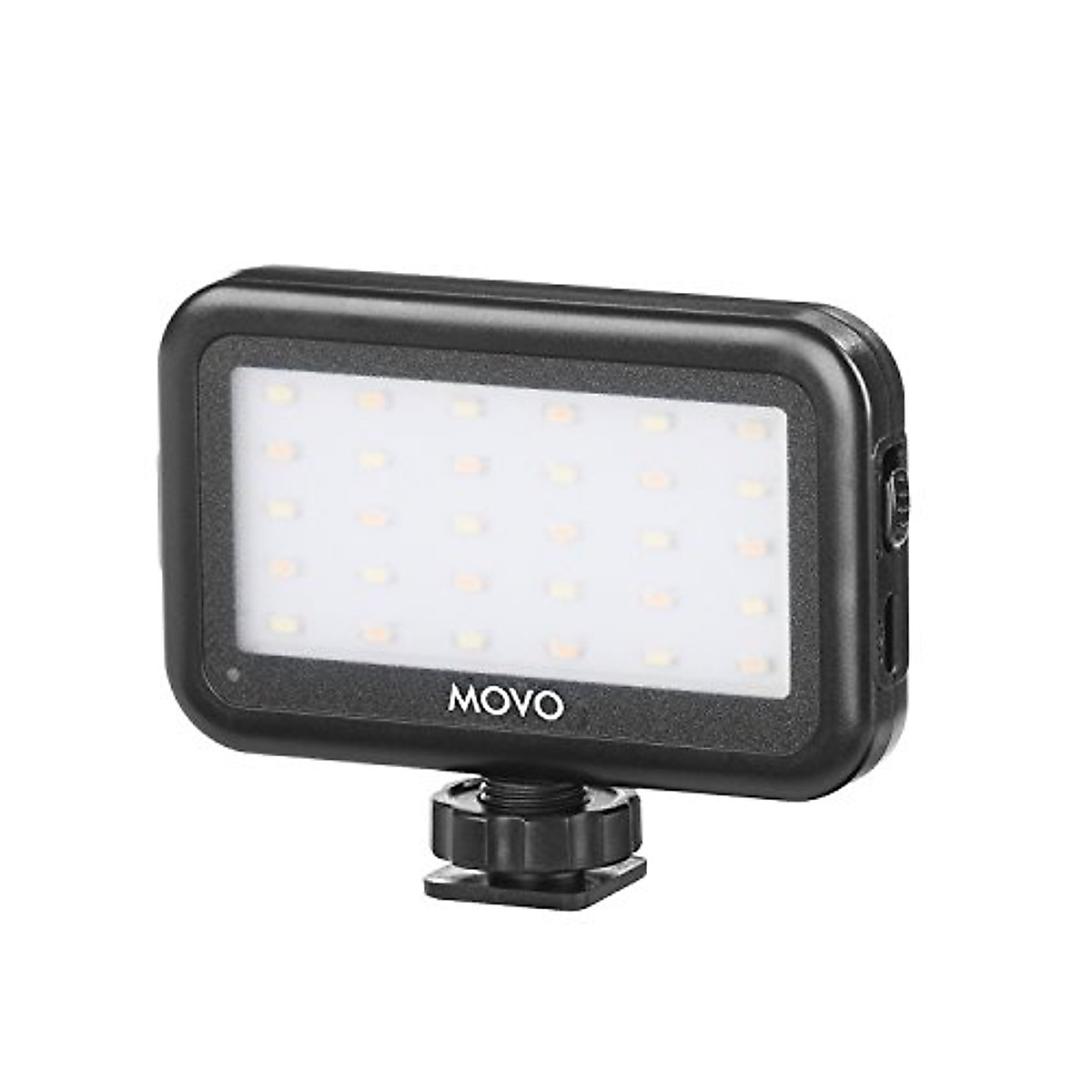 Movo LED-30 Mini LED Light Panel with Adjustable Brightness and Rechargeable Battery - Portable Light Perfect for Photography, Videos, and More