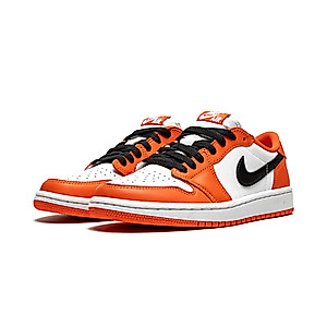 Nike Jordan Womens WMNS Air Jordan 1 Low CZ0775 801 Starfish - Size 9W, Starfish/White-black