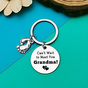 Grandma to Be Gift Keychain New Grandma Gift New Baby Reveal Gift For Grandma Grandmother Announcement Gift Jewelry Grandmother Announcement Gift Baby Pregnancy Announcement Gift for New Grandmother