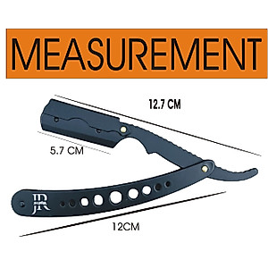 jegwar Premium Professional Classic Straight Edge Barber Razor +100 BLADES - Salon Quality Cut Throat Shavette