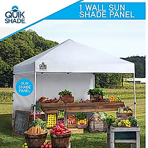 Quik Shade Commercial 10 x 10 ft. Straight Leg Canopy, White
