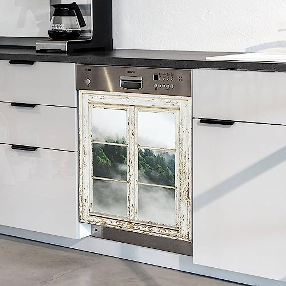 Dishwasher Magnet Cover A Wonderful Magical Interplay Low Hanging a Mountain Lake a Beautiful Magnetic Refrigerator Stickers Decorative Appliance Cover Fridge Panels Metal Door Garage 23x26in